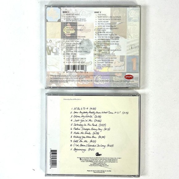 Chicago | Media | Chicago Very Best 2 Cd Lot Only The Beginning 2cd ...